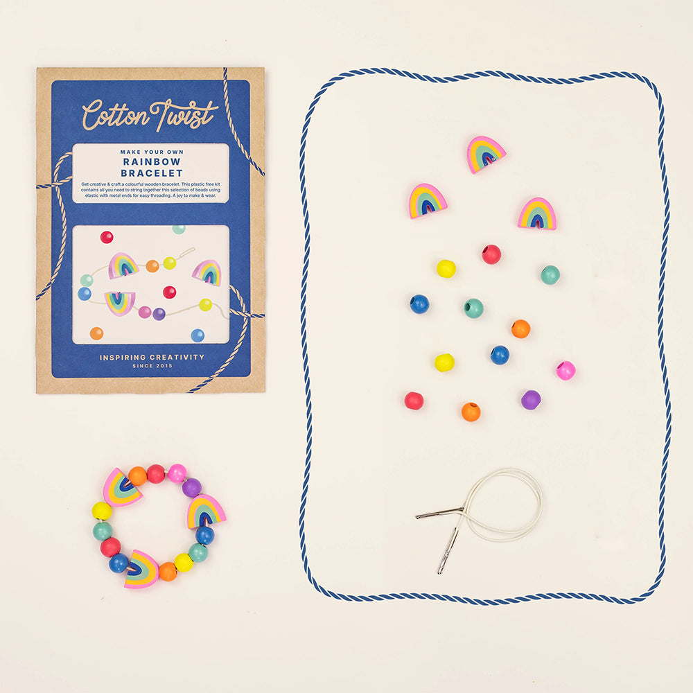Make Your Own Rainbow Bracelet | Complete Sustainable Craft Kit for Ki ...