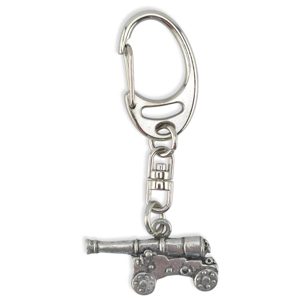 Cannon | English Pewter 3D Keyring | Little Gift | Cracker Filler ...