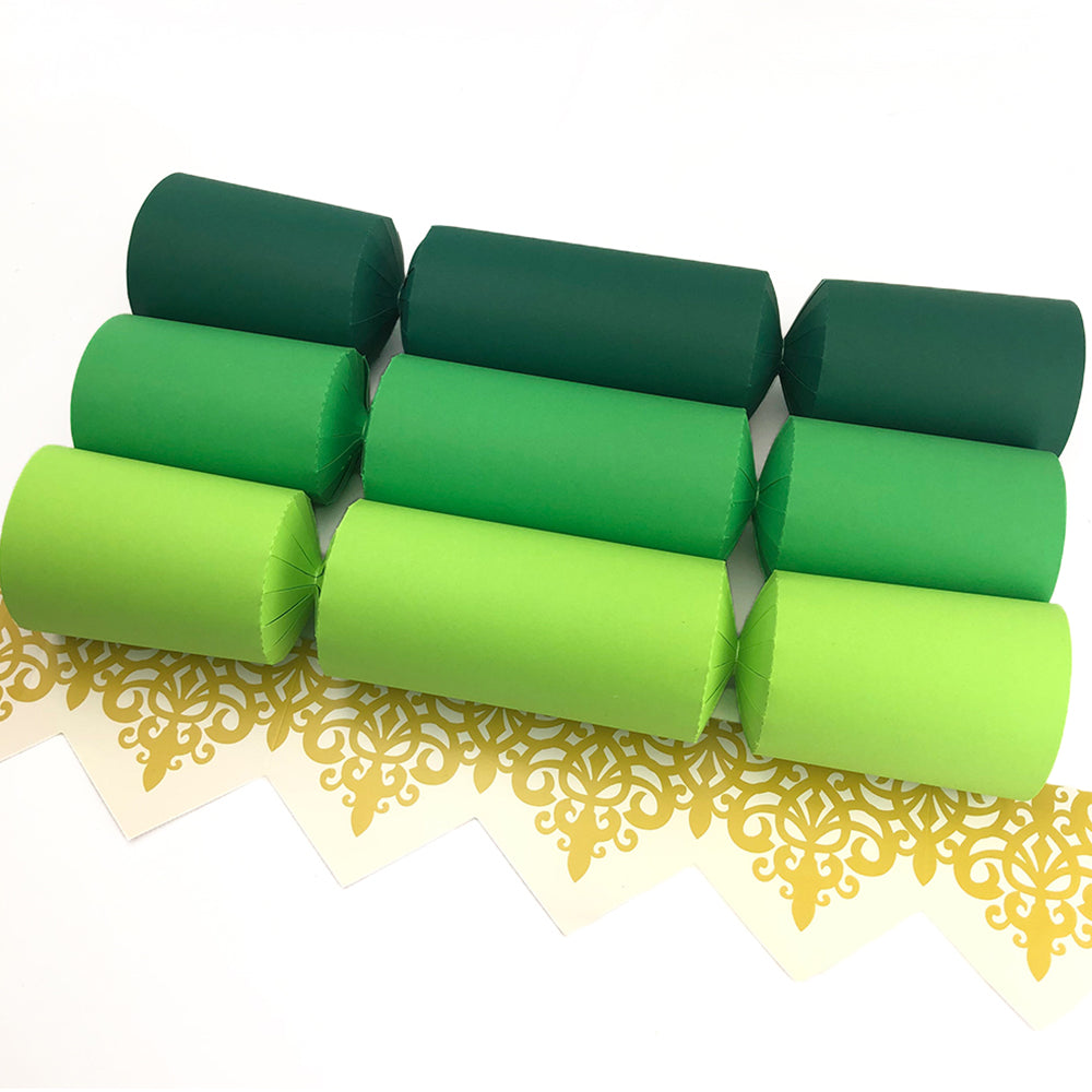 Shades of Green | Bulk Craft Kits to Make 150 Crackers | Recyclable ...