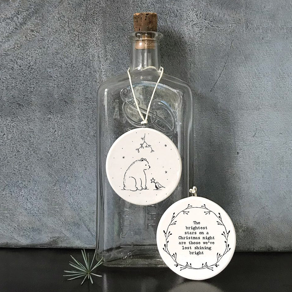 Cute Christmas Remembrance | Flat Porcelain Hanging Ornament | Cracker ...