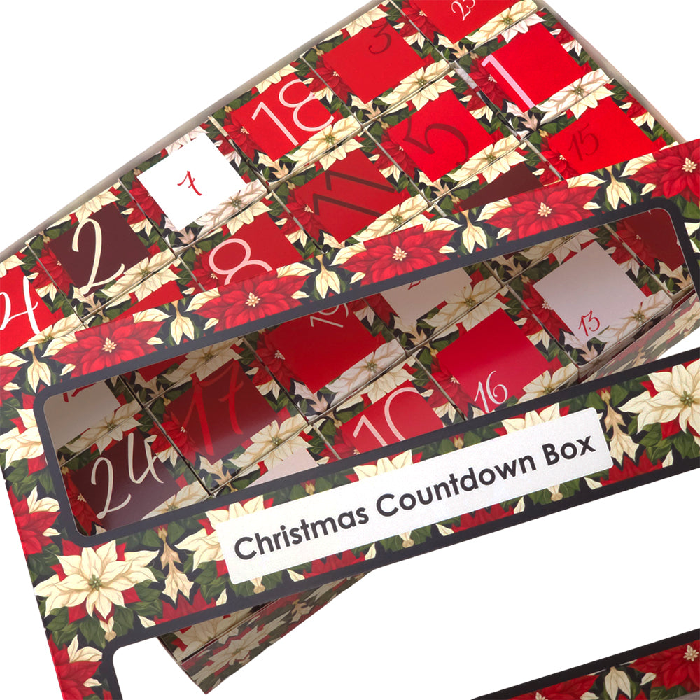 Advent Calendar Making Kit | 24 Cube Boxes & Outer Box | Abstract Poin ...