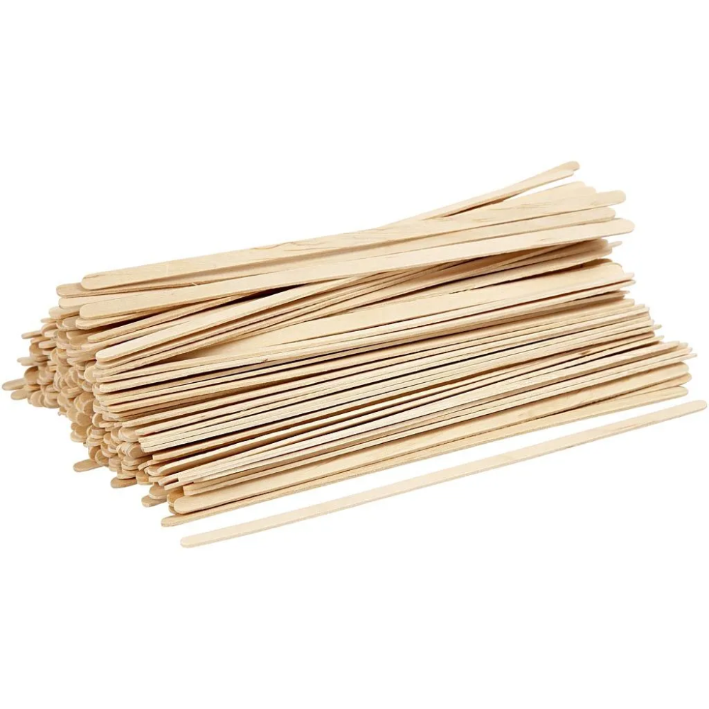200 Skinny 6mm Wide Super Long 19cm Wooden Lolly Sticks for Crafts ...