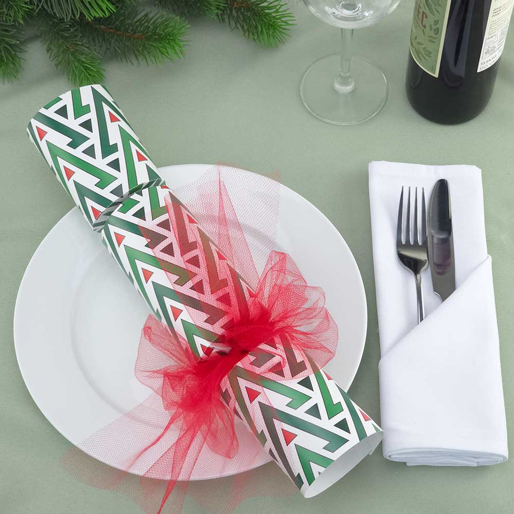 Geometric Christmas | Tulletastic Cracker Making Kit | Makes 6 Large C ...