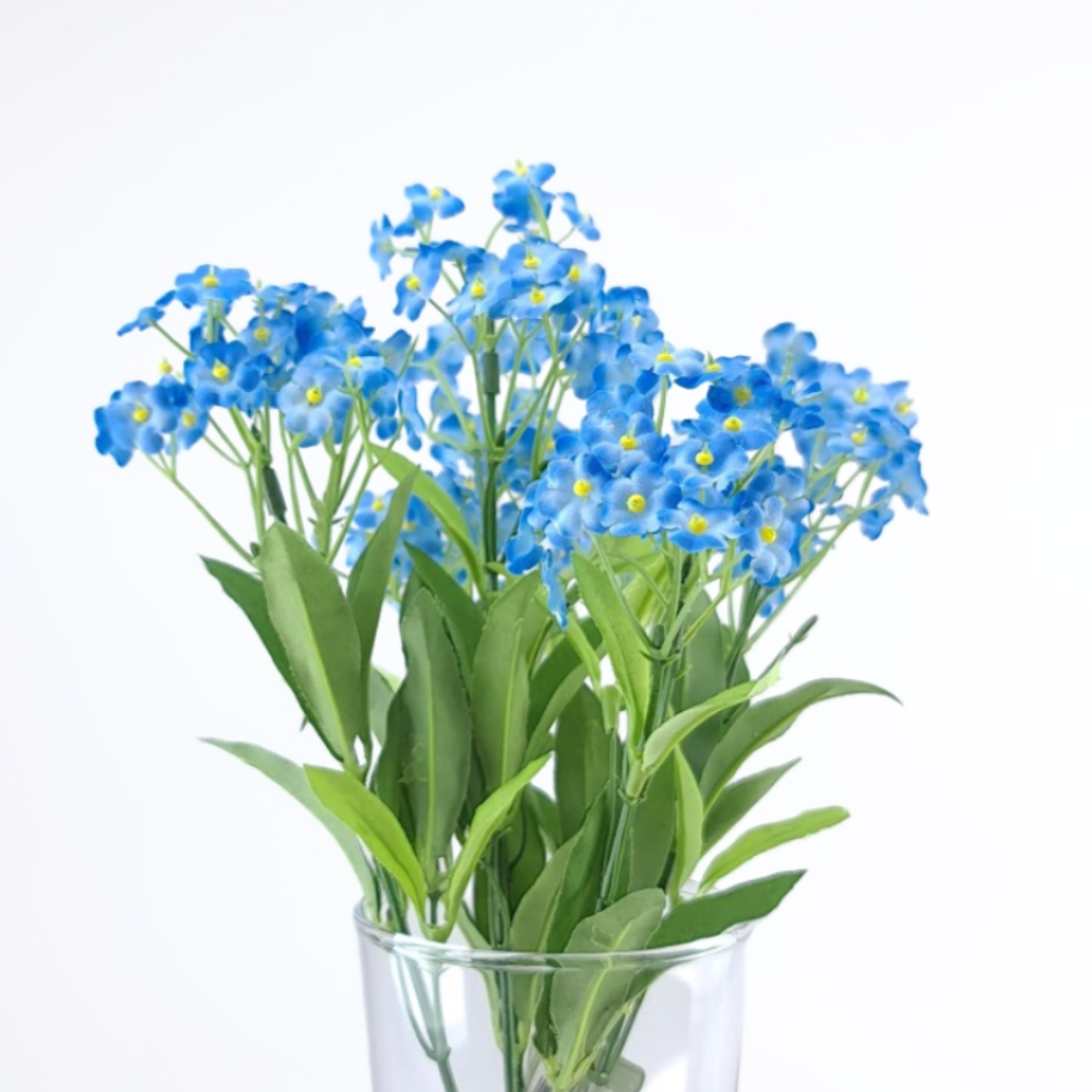 30cm Artificial Blue Forget-Me-Not Sprays for Faux Floristry Crafts ...