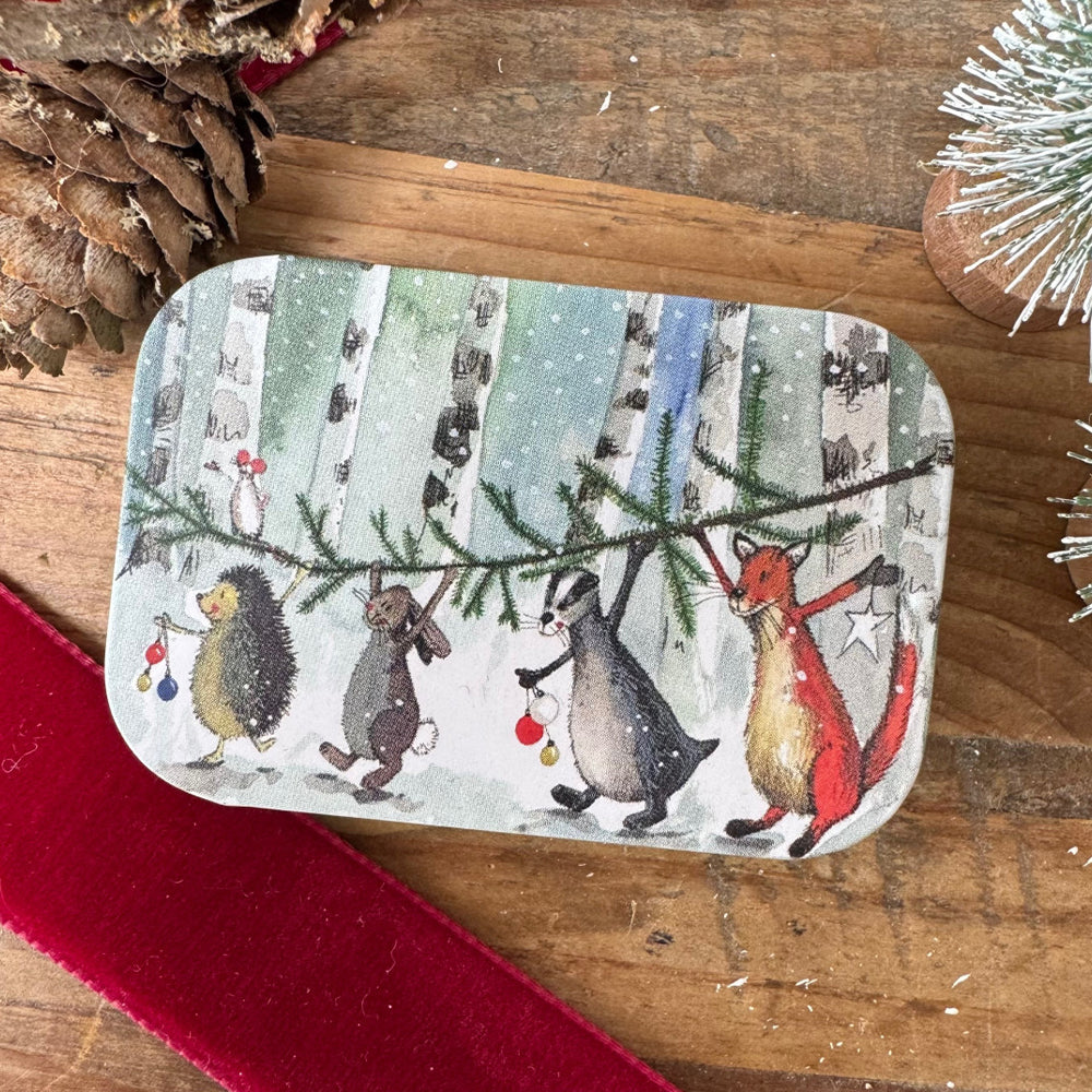 Christmas Forest Friends | Little Slide Shut Tin to Fill | Cracker Fil ...