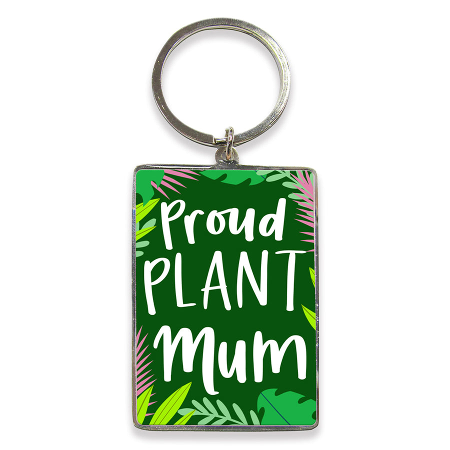 Proud Plant Mum | Metal Keyring | Little Gift | Cracker Filler ...
