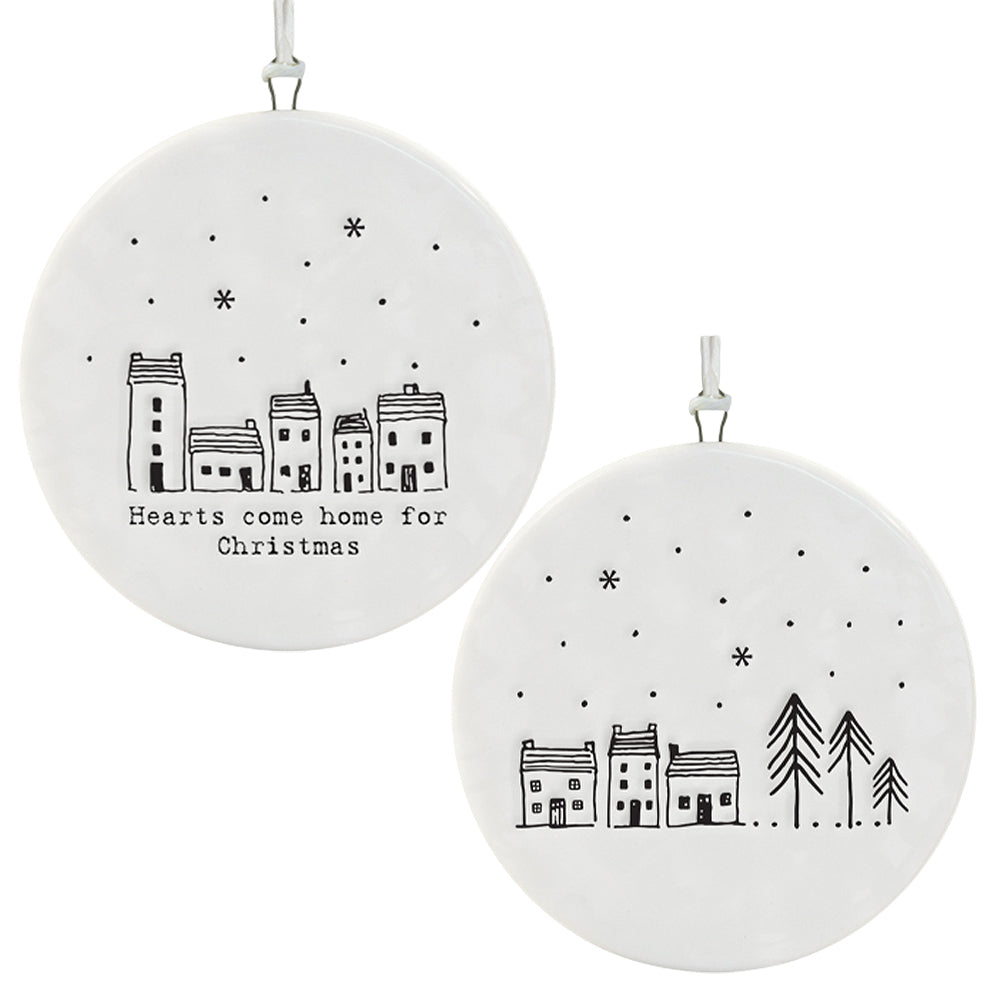 Hearts Come Home for Christmas | Large Porcelain Ornament | Little Gif ...