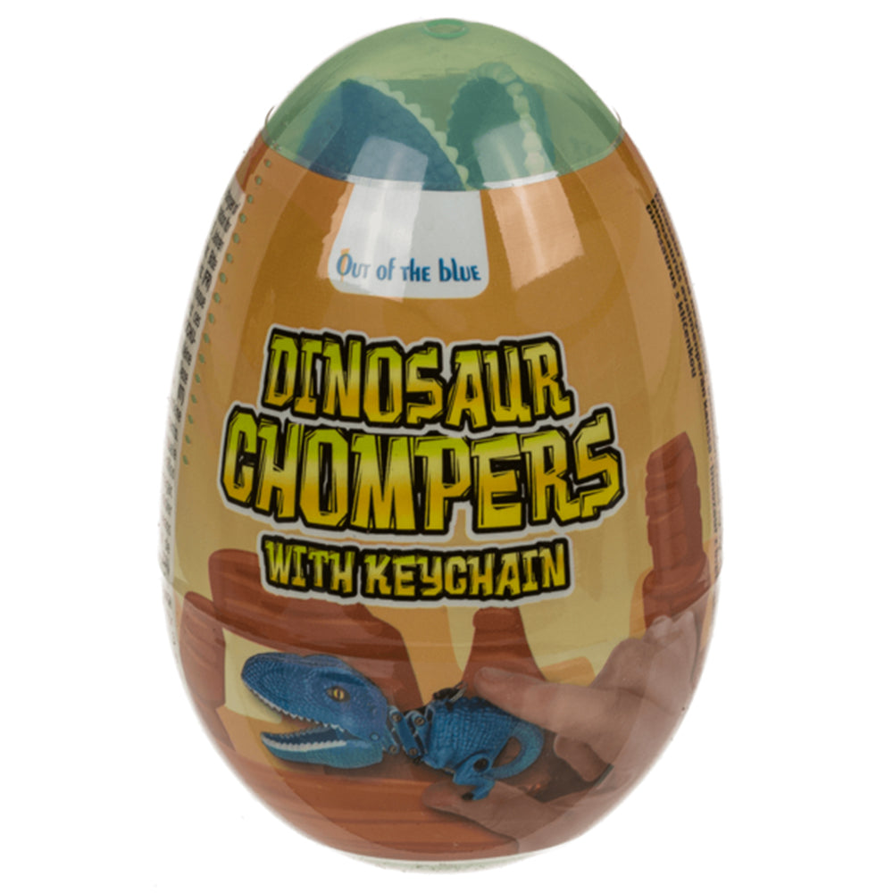 Dinosaur Chompers | Keyring in Plastic Egg | Single | Mini Gift | Crac ...