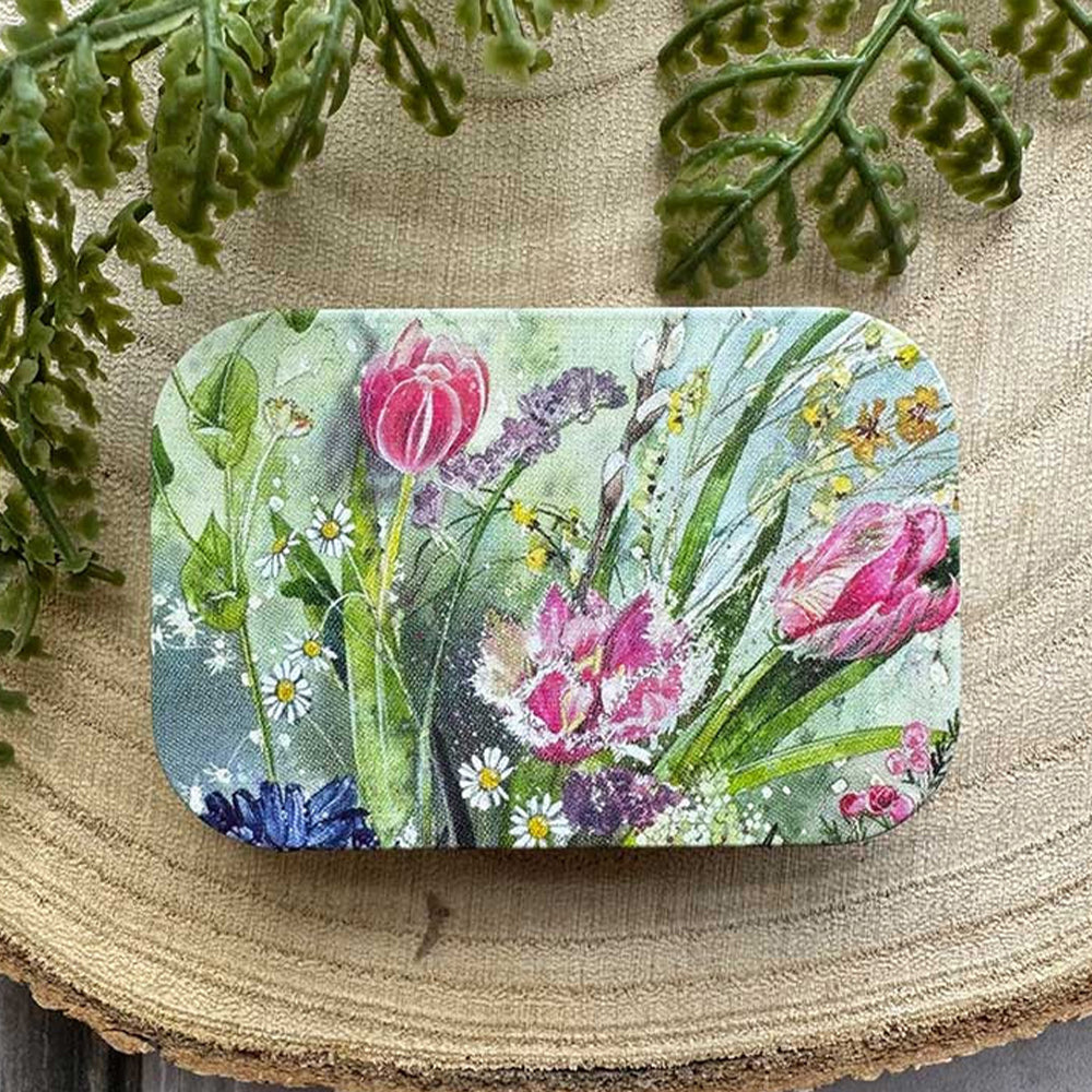 Pretty Spring Flowers | Little Slide Shut Tin to Fill | Cracker Filler ...