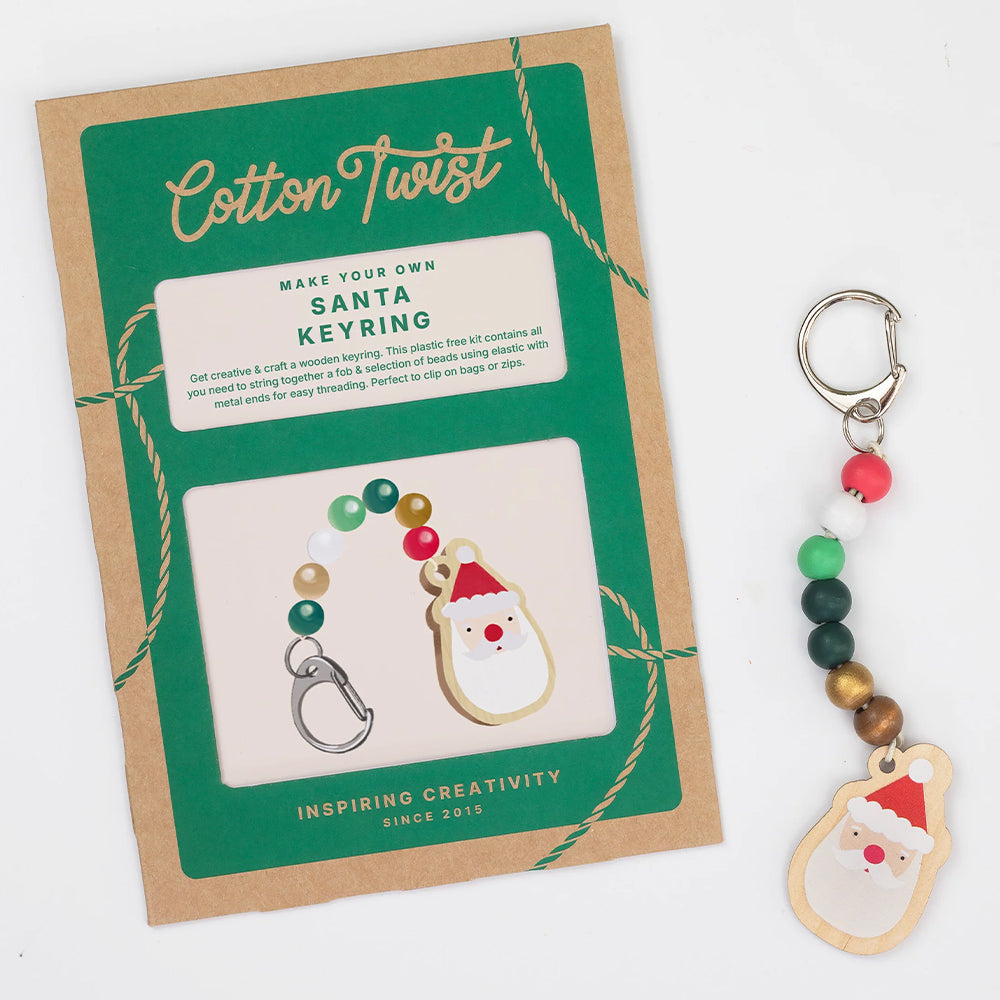 Make Your Own Santa Keyring | Complete Sustainable Christmas Craft Kit ...