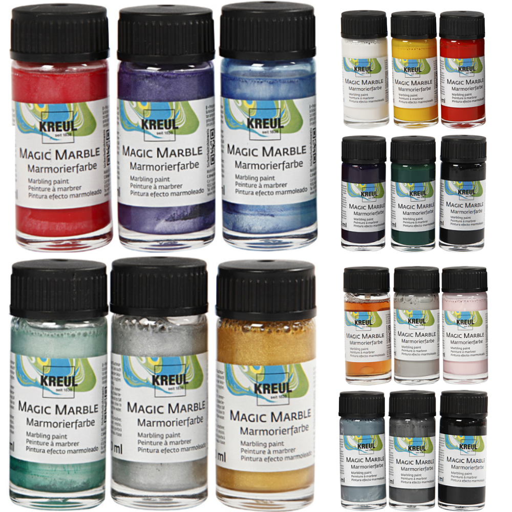 20ml High Pigment Craft Marbling Inks | Set of 6 | Choice of Colour Mi ...